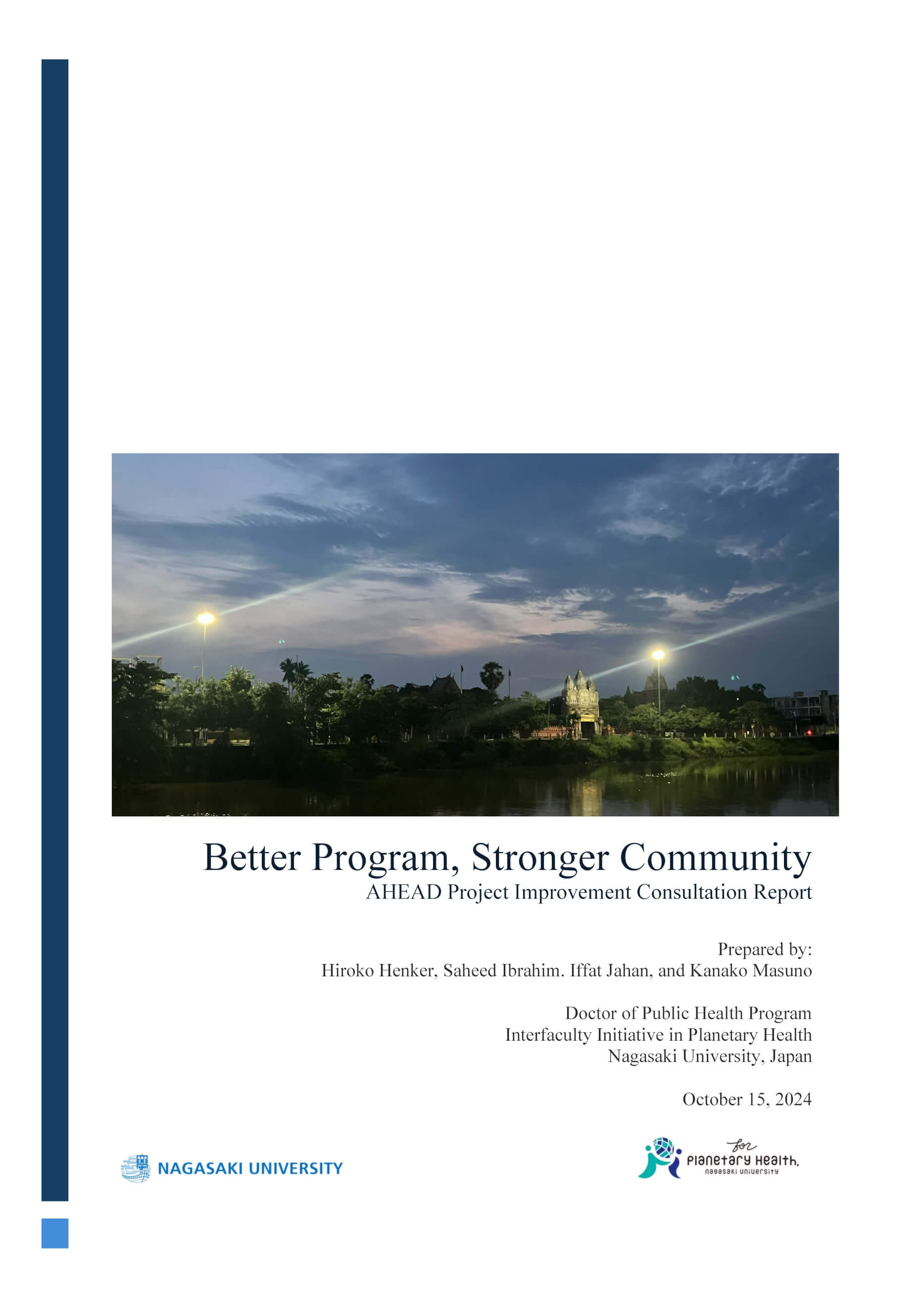 Final Report for the 2024 DrPH Practicum (in Cambodia) is released ...